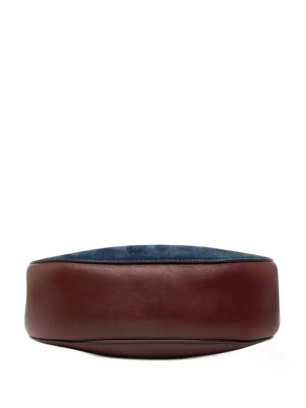Chloé Drew Bicolor Suede And Calfskin Crossbody Bag - Red