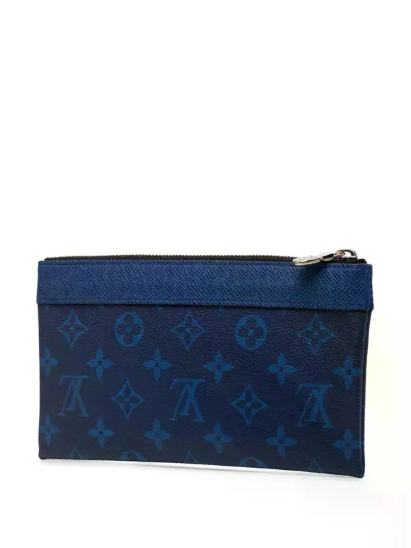 LOUIS VUITTON 2019 Monogram Taigarama Pochette Discovery Pm Clutch Bag