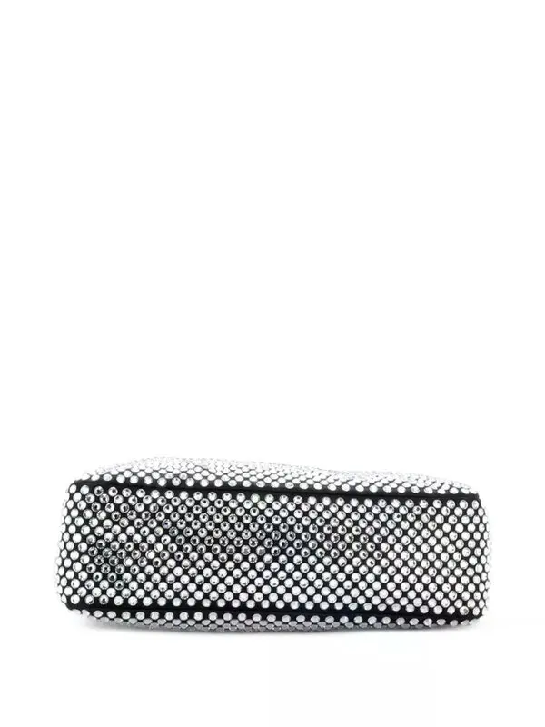 Prada Re-edition 2000 Crystal Embellished Mini Hobo Bag - Black
