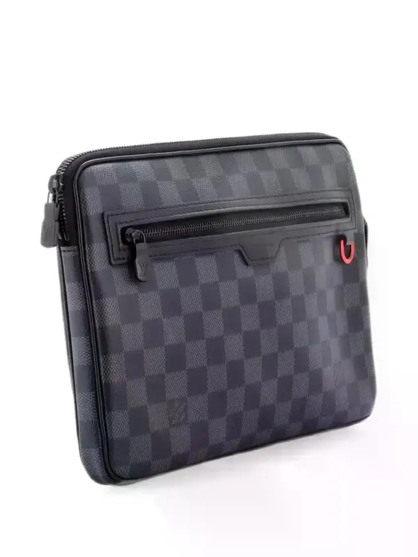 LOUIS VUITTON Utility Supple Damier Graphite Clutch Bag