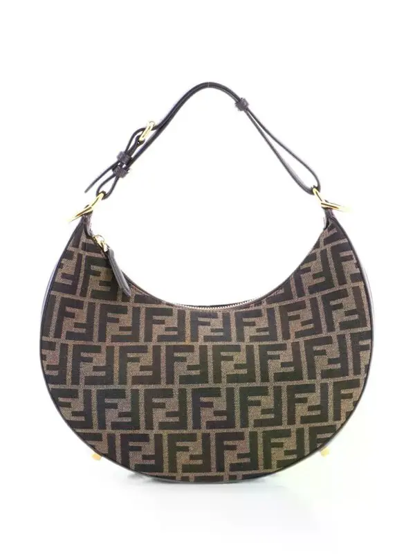 Fendi Zucca Canvas Small Hobo Bag