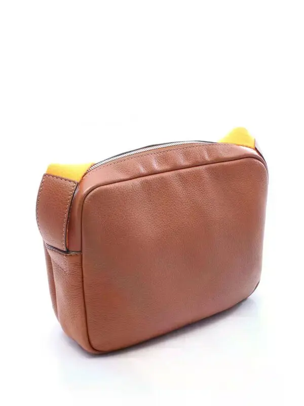 Loewe Soft Grained Calfskin Military Messenger Bag - Brown