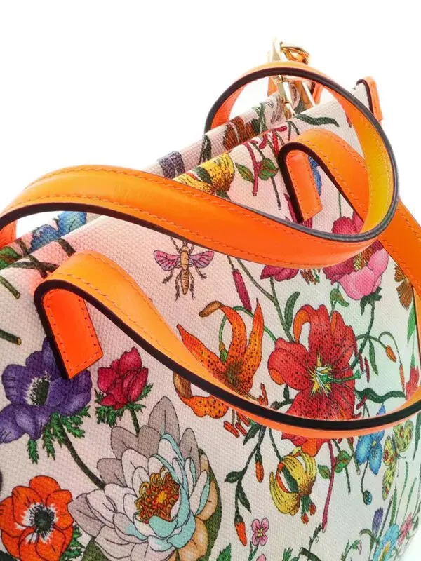 Gucci 2000-2015 Medium Canvas Flora Satchel