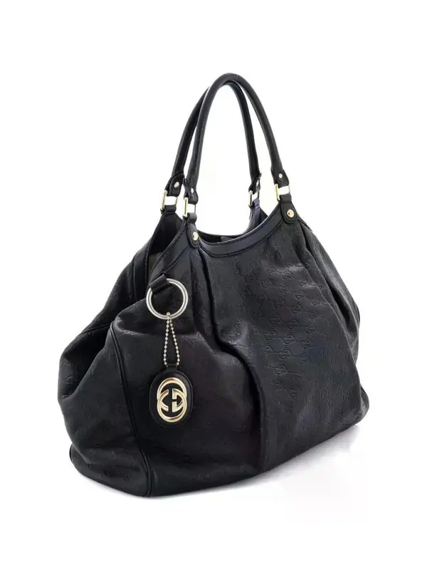 Gucci Sukey Ssima Leather Large Tote Bag