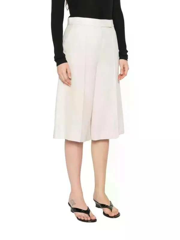 Max Mara Pressed Crease Pocket Shorts - Neutrals