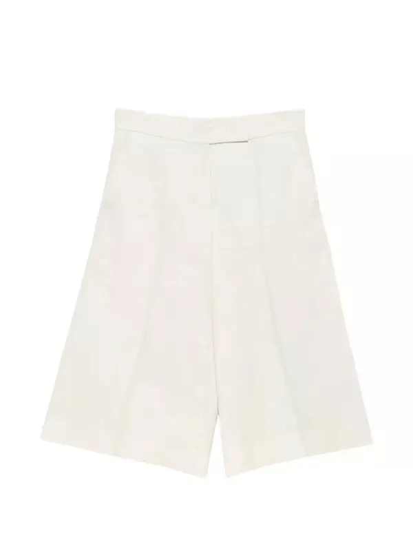Max Mara Pressed Crease Pocket Shorts - Neutrals