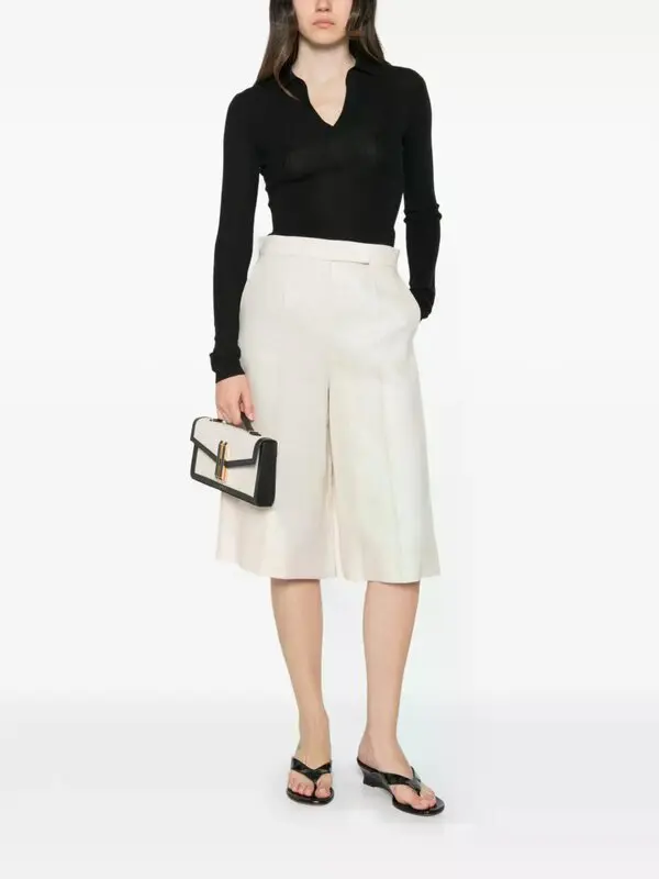 Max Mara Pressed Crease Pocket Shorts