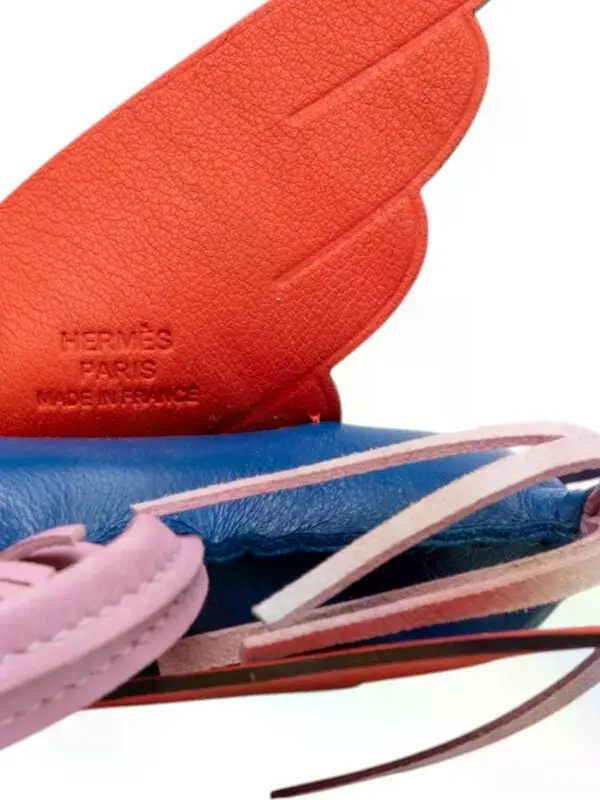 Hermès 2021 Milo Lambskin And Swift Grigri Rodeo Pegase Bag Charm Pm - Blue