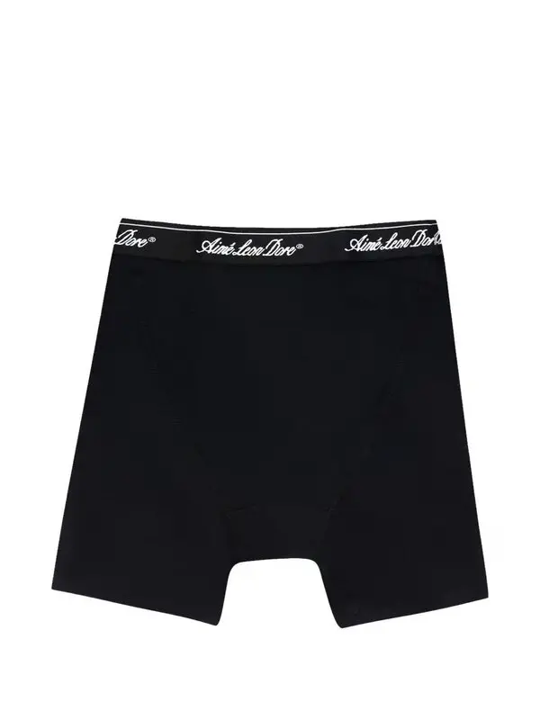 Aimé Leon Dore Logo-waistband Boxer Briefs - Black
