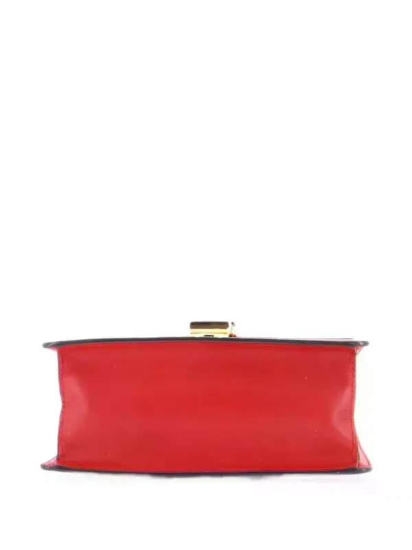 Gucci Sylvie Top Handle Bag Leather Mini Satchel