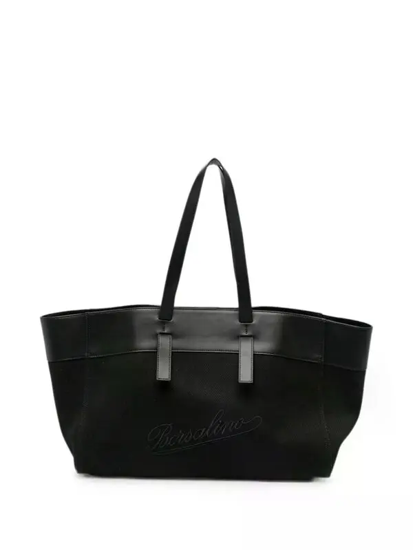 Borsalino Logo-embroidered Tote Bag
