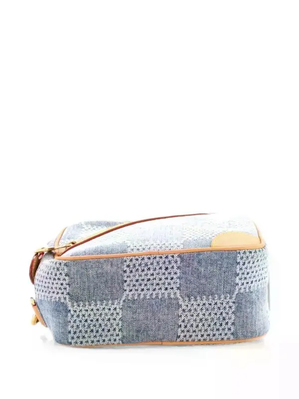 LOUIS VUITTON Damier 3d Denim Chess Messenger Bag