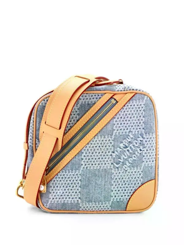 LOUIS VUITTON Damier 3d Denim Chess Messenger Bag - Blue