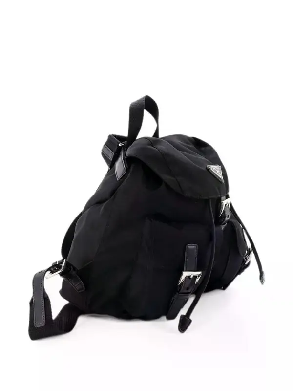 Prada Double Front Pocket Tessuto Small Backpack