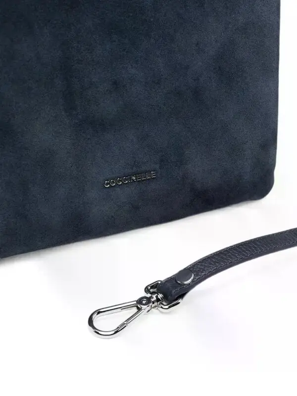 COCCINELLE Braided Handle Tote Bag - Blue