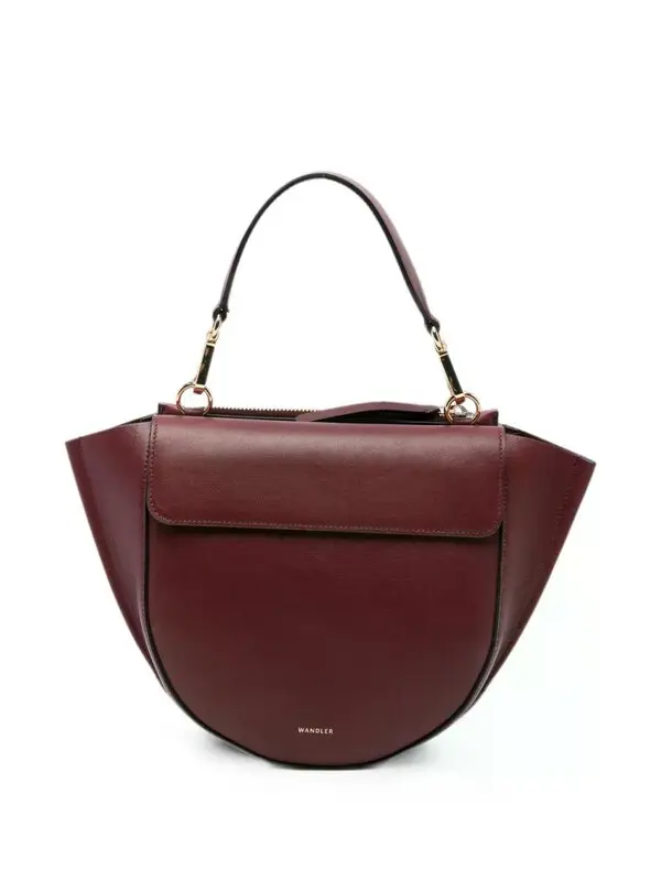 WANDLER Small Hortensia Leather Tote Bag - Red