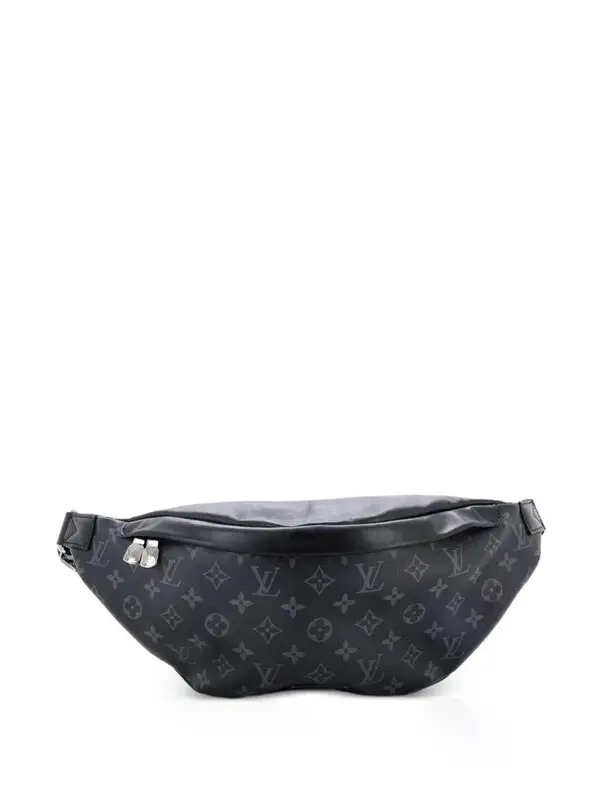 LOUIS VUITTON Monogram Eclipse Canvas Belt Bag - Black