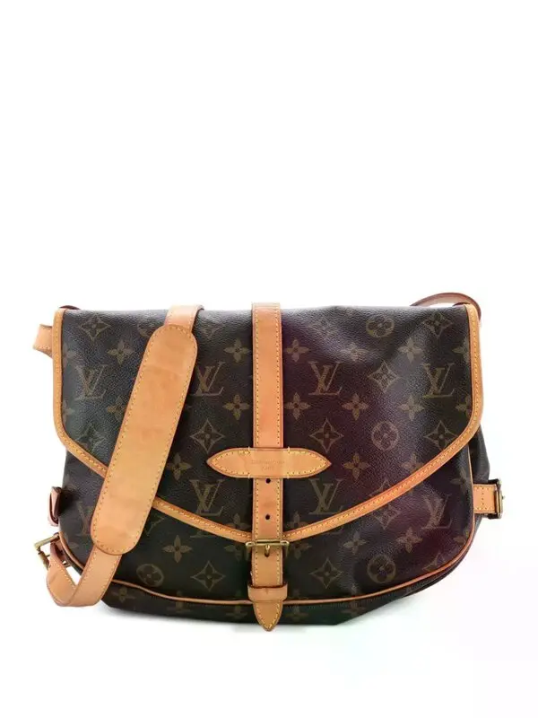 LOUIS VUITTON Saumur 30 Monogram Canvas Crossbody Bag - Brown