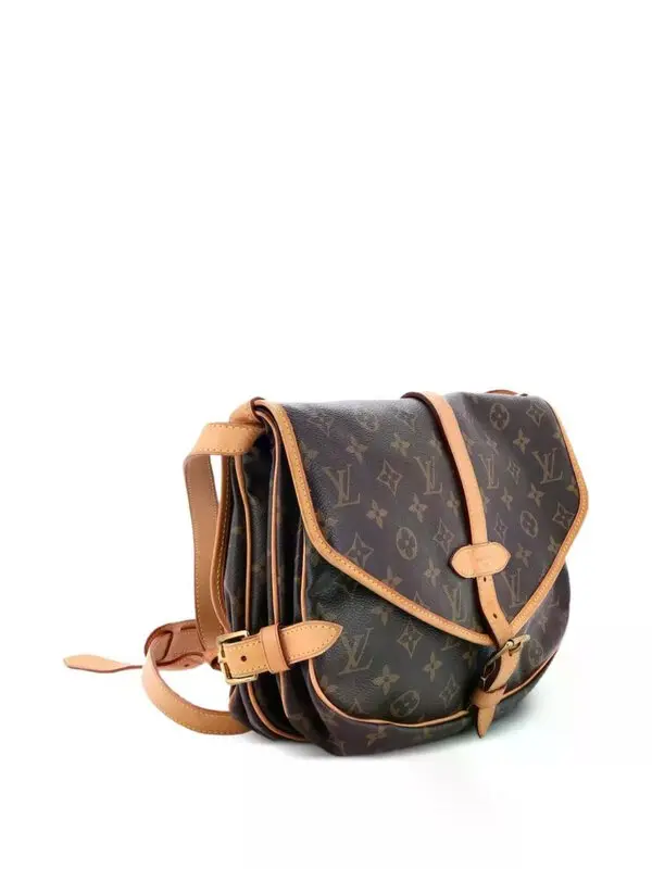 LOUIS VUITTON Saumur 30 Monogram Canvas Crossbody Bag - Brown