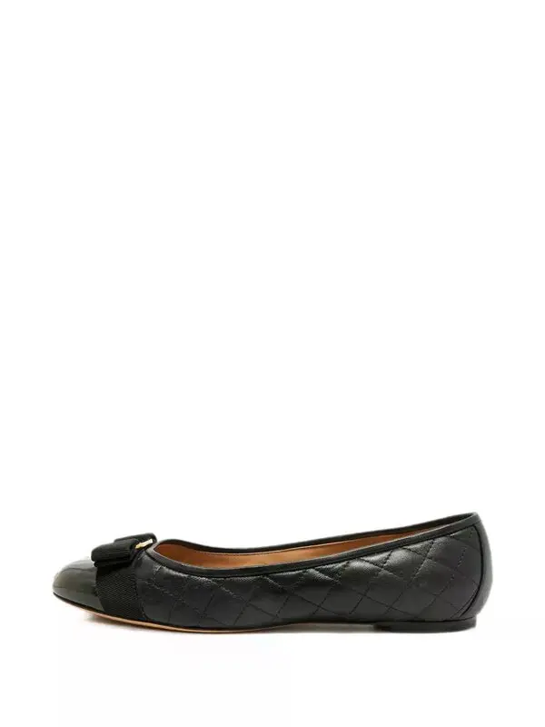 FERRAGAMO Varina Quilted Ballet Flats