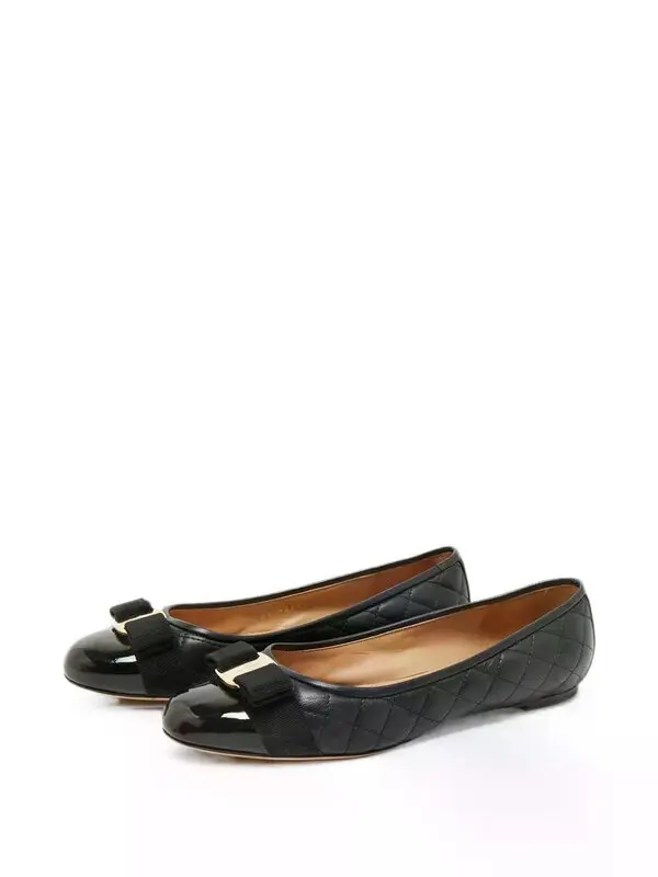FERRAGAMO Varina Quilted Ballet Flats