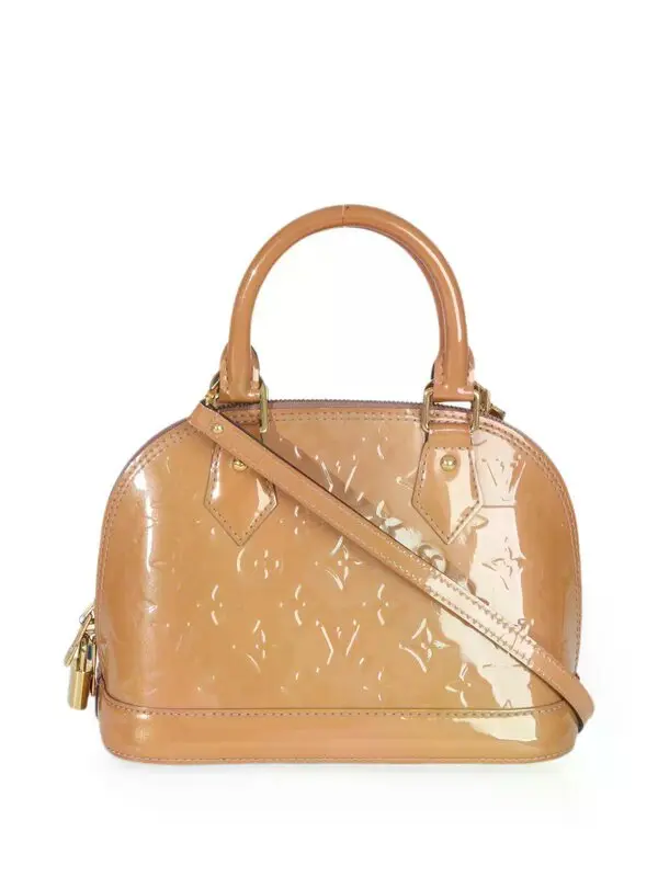 LOUIS VUITTON 2013 Bb Vernis Alma Monogram Handbag