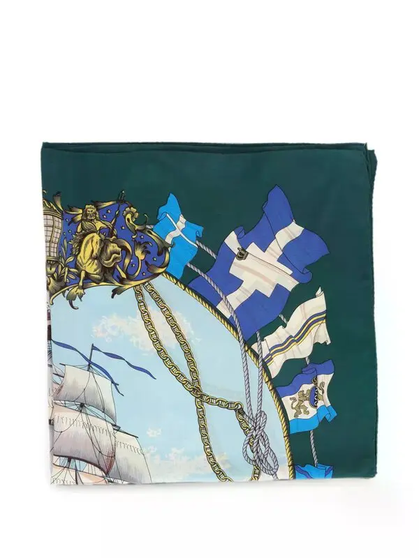 L'EQUIP Nautical-print Scarf