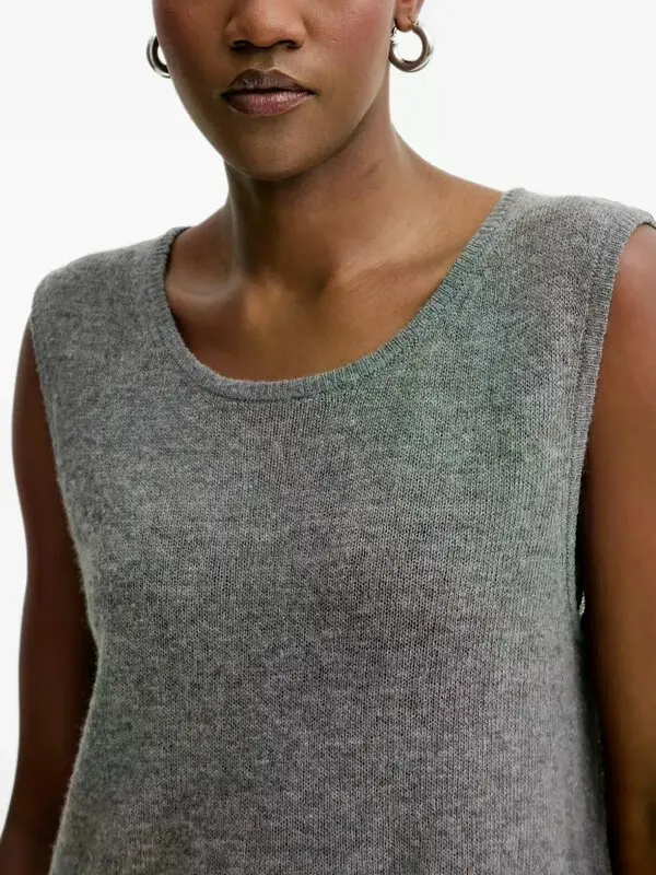 American Vintage Ribbed-trim Scoop-neck Vest
