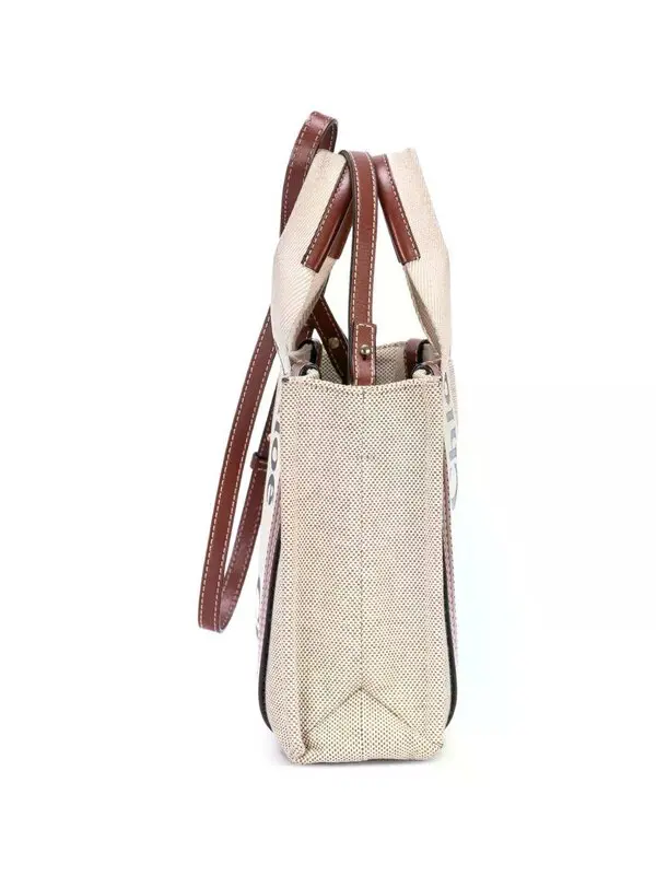 Chloé Woody Logo-strap Tote Bag - Neutrals