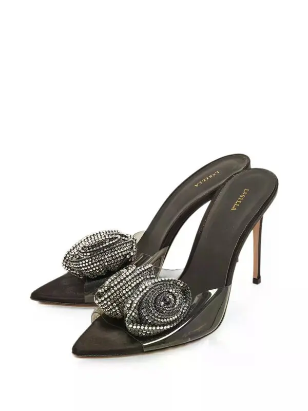 LE SILLA Crystal-embellished Slide Sandals