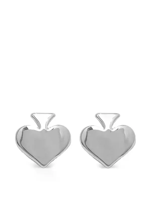 Kate Spade New York Heritage Spade Stud Earrings - Silver
