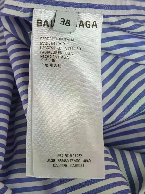 Balenciaga Striped Logo-embroidered Shirt