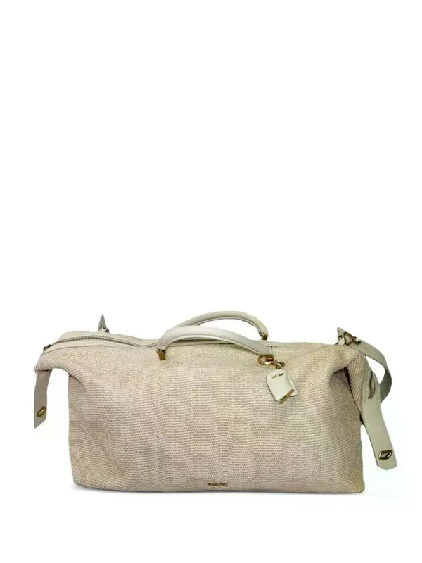 Cult Gaia Adah Raffia Weekender Bag - Neutrals