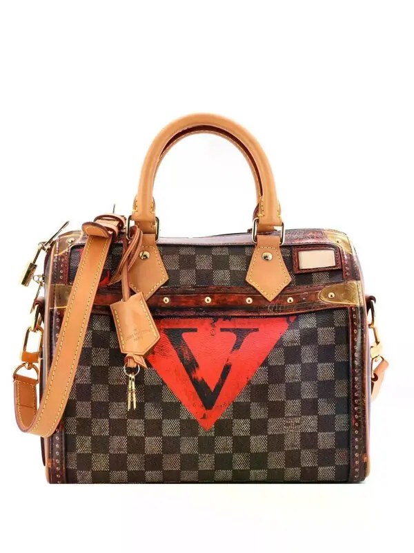 LOUIS VUITTON Speedy Bandouliere Limited Edition Damier Time Trunk 25 Satchel - Brown