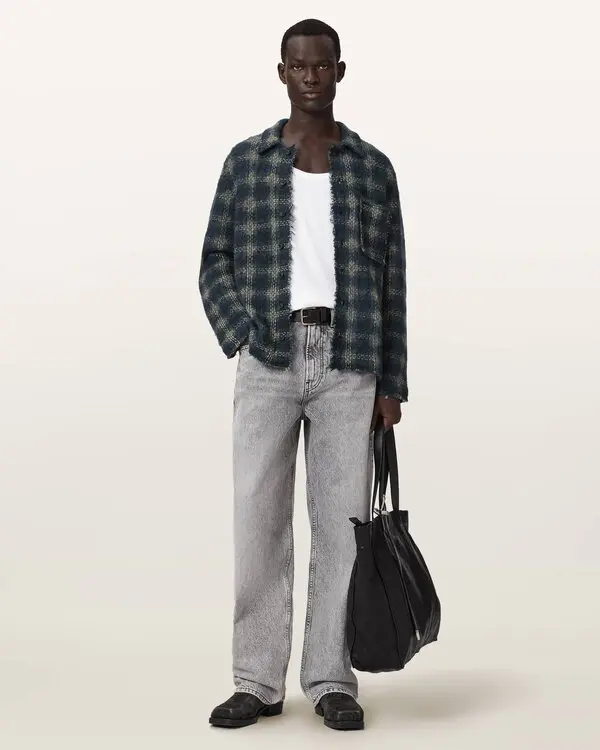 ALLSAINTS Menard Wool Blend Button Down Cardigan