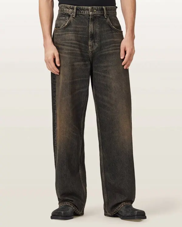 ALLSAINTS Rivet Relaxed Fit Denim Jeans