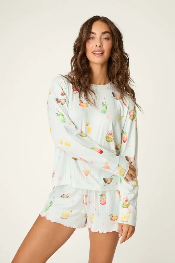 PJ Salvage Cocktail Print Pajama Top