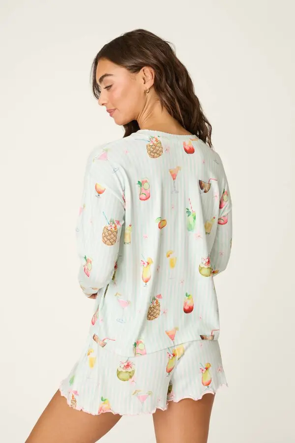 PJ Salvage Cocktail Print Pajama Top