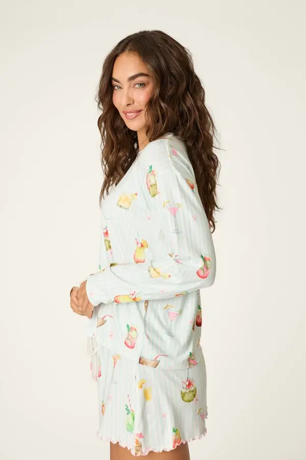 PJ Salvage Cocktail Print Pajama Top