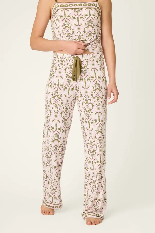 PJ Salvage Déjà Vu Dreams Tiki Time Open Leg Pants