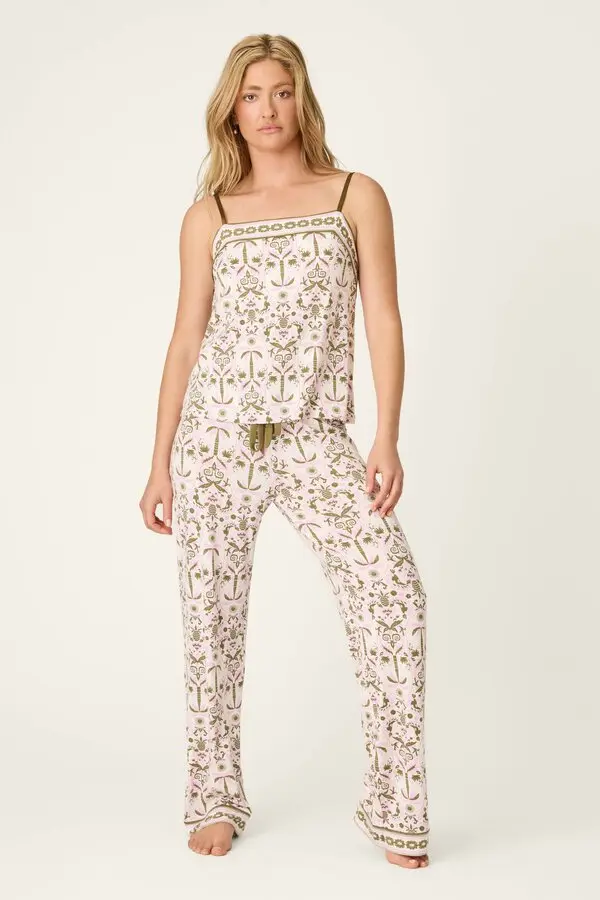 PJ Salvage Déjà Vu Dreams Tiki Time Open Leg Pants