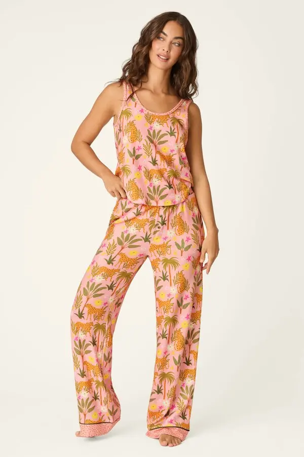 PJ Salvage In The Jungle Leopard Safari Camisole