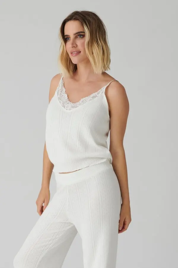 PJ Salvage Sweetheart Pointelle Camisole