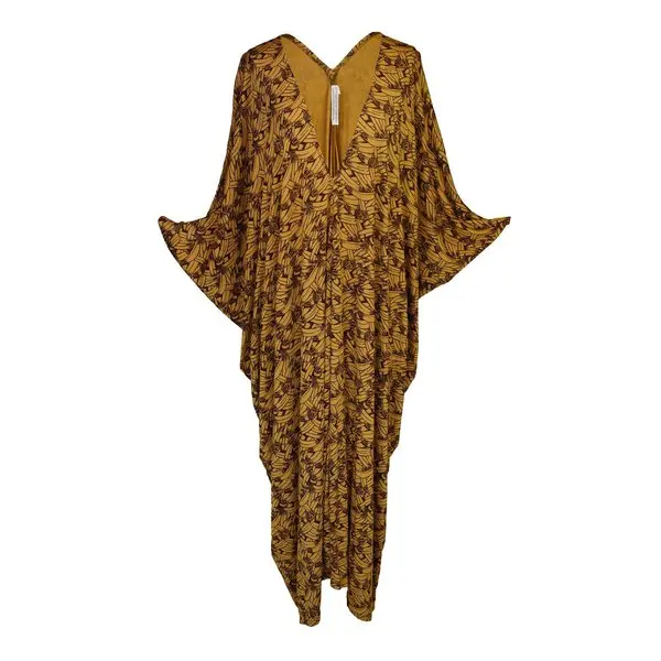 JENNAFER GRACE Bonnie Bananas Caftan - Brown
