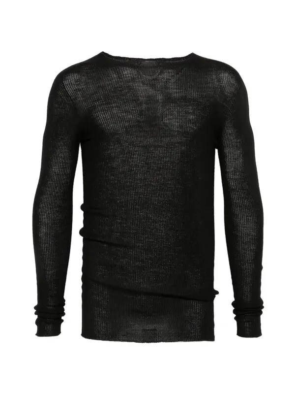 Rick Owens Ribbed Round Neck