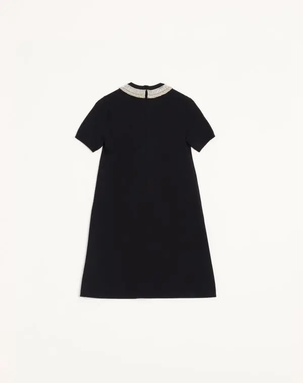 Valentino Garavani Embroidered Stretch Viscose Dress