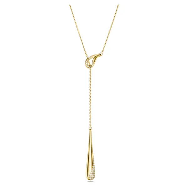 SWAROVSKI Sterling Silver Y-neck Pendant With Pavé Zirconia - White