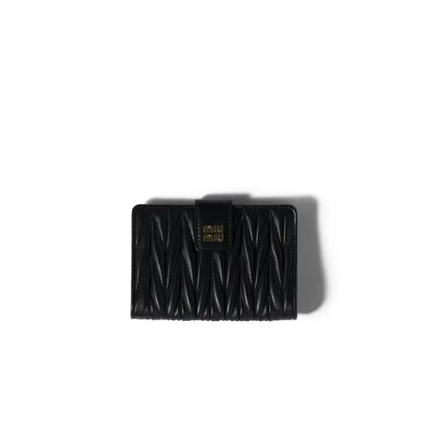 Miu Miu Matelassé Nappa Leather Wallet
