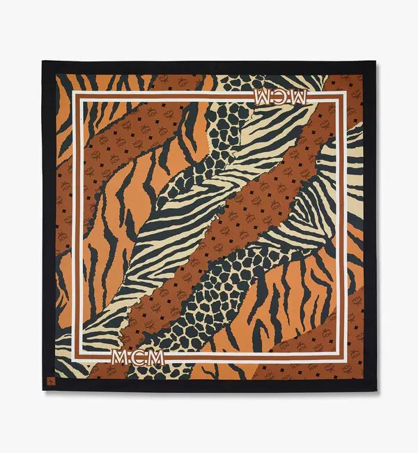 Mcm Animalier Silk Scarf