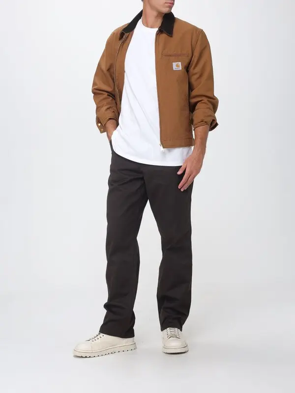 Carhartt Work In Progress Organic Cotton Canvas Detroit Jacket With Velvet Collar